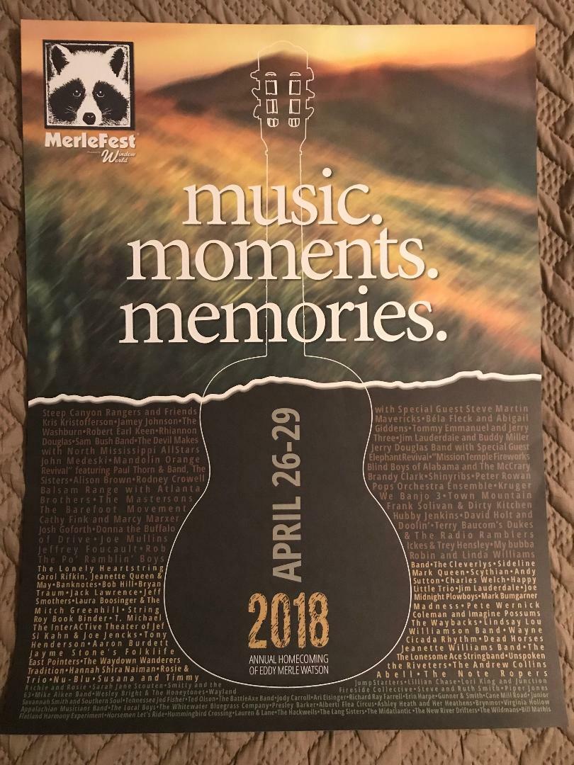 Merlefest Poster - 2018 | eBay