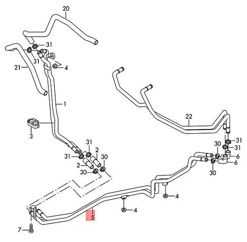 Genuine AUDI A8 S8 quattro 4H2 4H8 4HC 4HL Coolant Pipe 4H0121085D | eBay