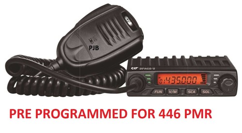 CRT SPACE U UHF Mobile Radio 400 470 mHz 446 PMR PRE PROGRAMMED FOR 446 ...