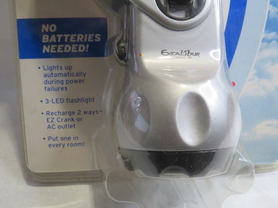 Excalibur The Weather Channel EZ Crank Power Failure Flashlight New ...