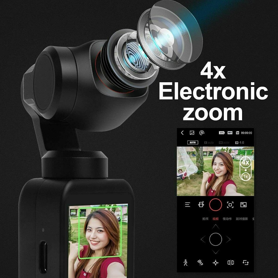 For Feiyu Pocket 2 Handheld Gimbal Stabilized Action Camera 3-Axis 130 ...