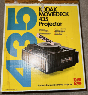 Vintage Kodak Moviedeck 435 Projector - Original Box and Manual ...