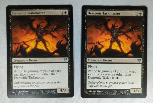 MTG Demonic Taskmaster Avacyn Restored 95/244 Regular Uncommon for sale ...
