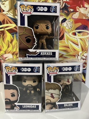 Funko POP! Movies: WB 100 300 Set of 3Figures - Xerxes Leonidas Dilios ...