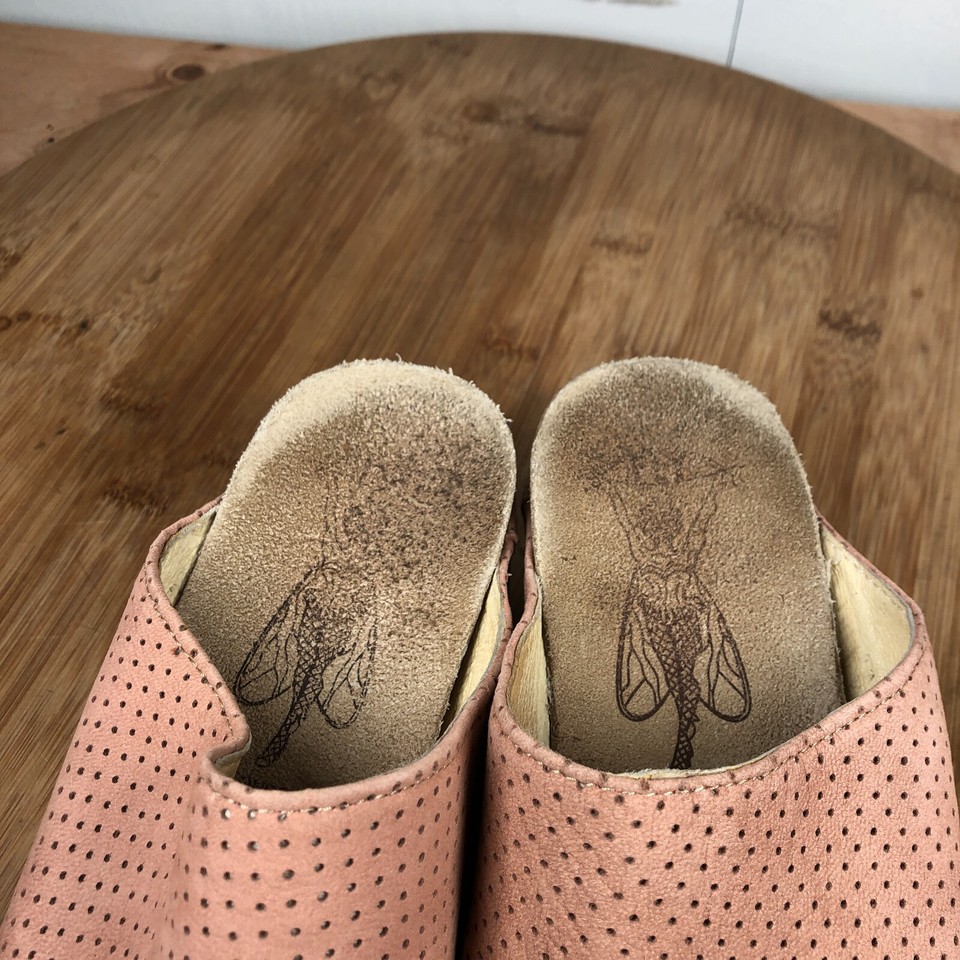 Fly London Sandals 39 Womens 8 Wigg Slides Wedge Platform Pink Leather ...