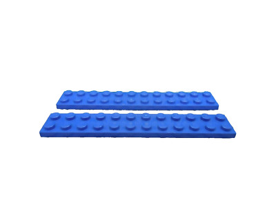 Lego 2 Blue 2x12 base plate NEW | eBay