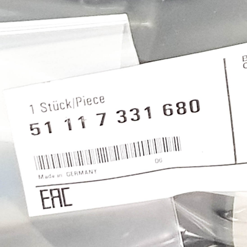 NEW BMW 5 GT F07 RIGHT FOG LIGHT PARTLY CLOSED GRILLE 51117331680 2015 ...