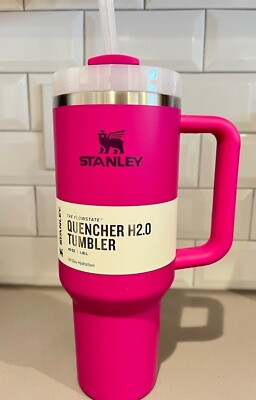 Stanley 40 Oz Fuchsia Quencher Flowstate Tumbler Stainless Steel NWT | eBay