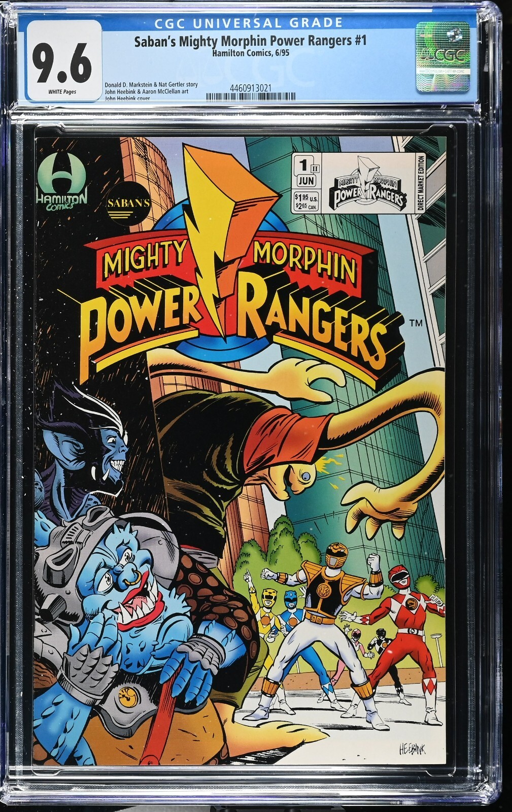 Saban's Mighty Morphin Power Rangers #1 CGC 9.6 1995 Hamilton Comics ...
