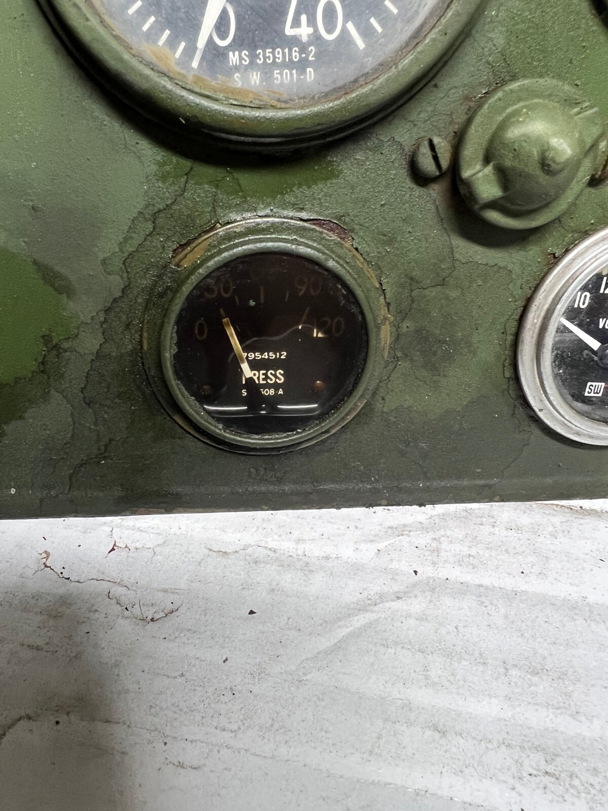 Vintage Military M35A2 Dash Assembly Speedometer And Gauges 2-1/2 Deuce ...