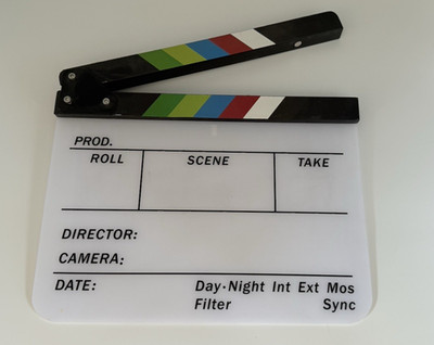Film Director Clapper Board Film Slate Dry Erase Clapperboard Stick 12 ...