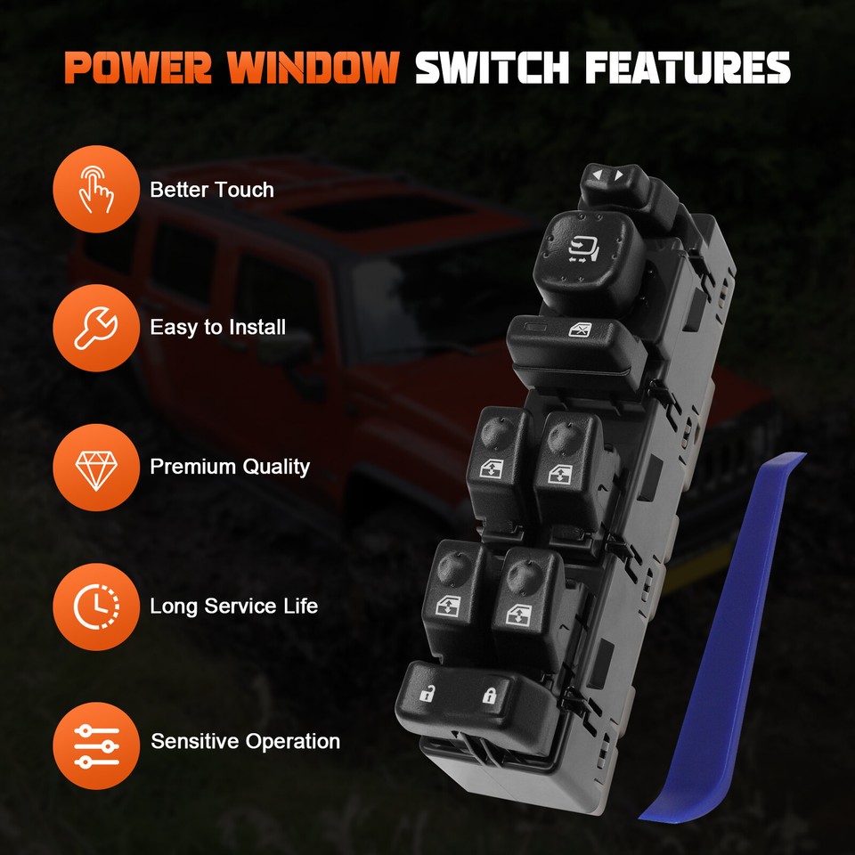 15883429 Driver Side Master Power Window Control Switch For Hummer H2 ...