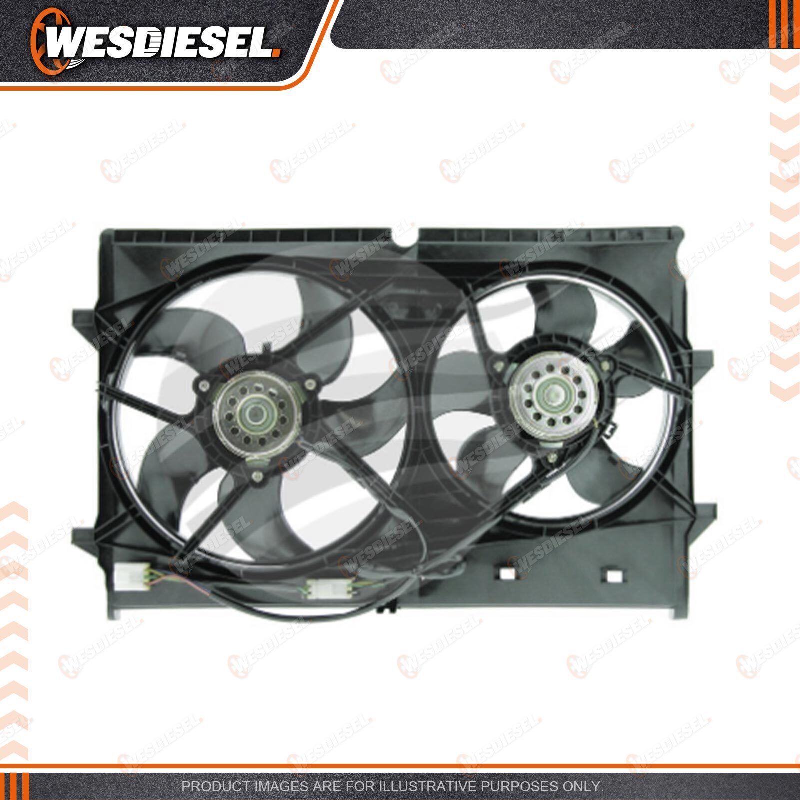 Jayair Brand Dual Fan Assembly for Holden Commodore VY V8 2002 - 2004 ...