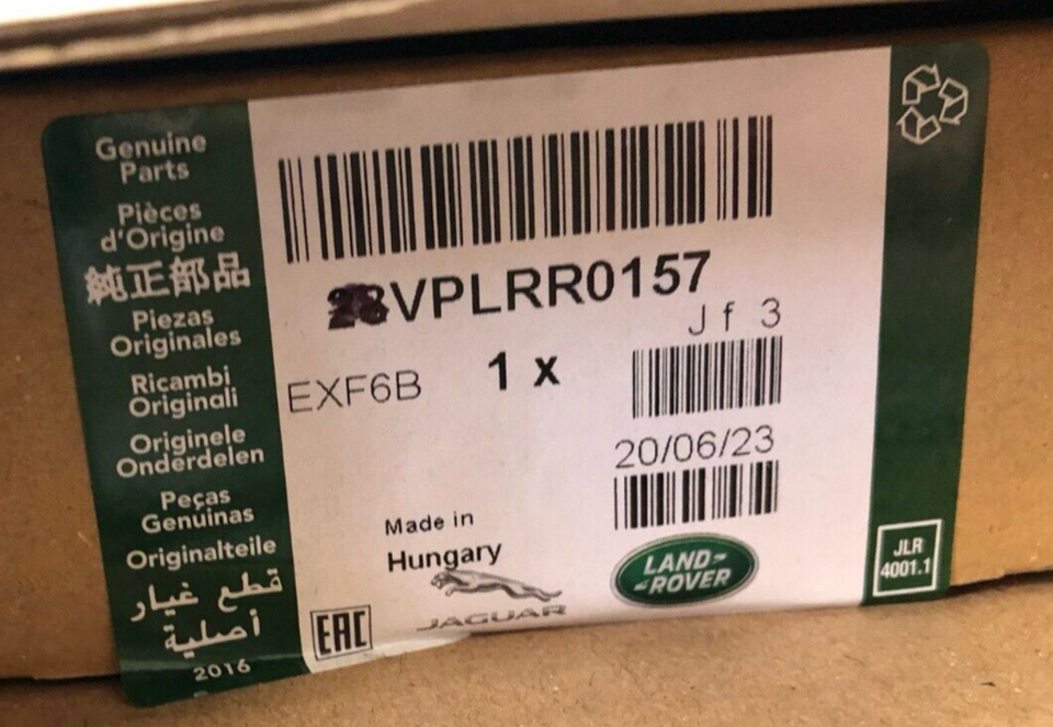 Genuine Land Rover Discovery 5 2017+ Roof Rails Finisher VPLRR0157 ...