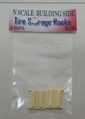 NOS Model Tech Studios TIRE STORAGE RACKS N Scale Accessories - D-1076 ...