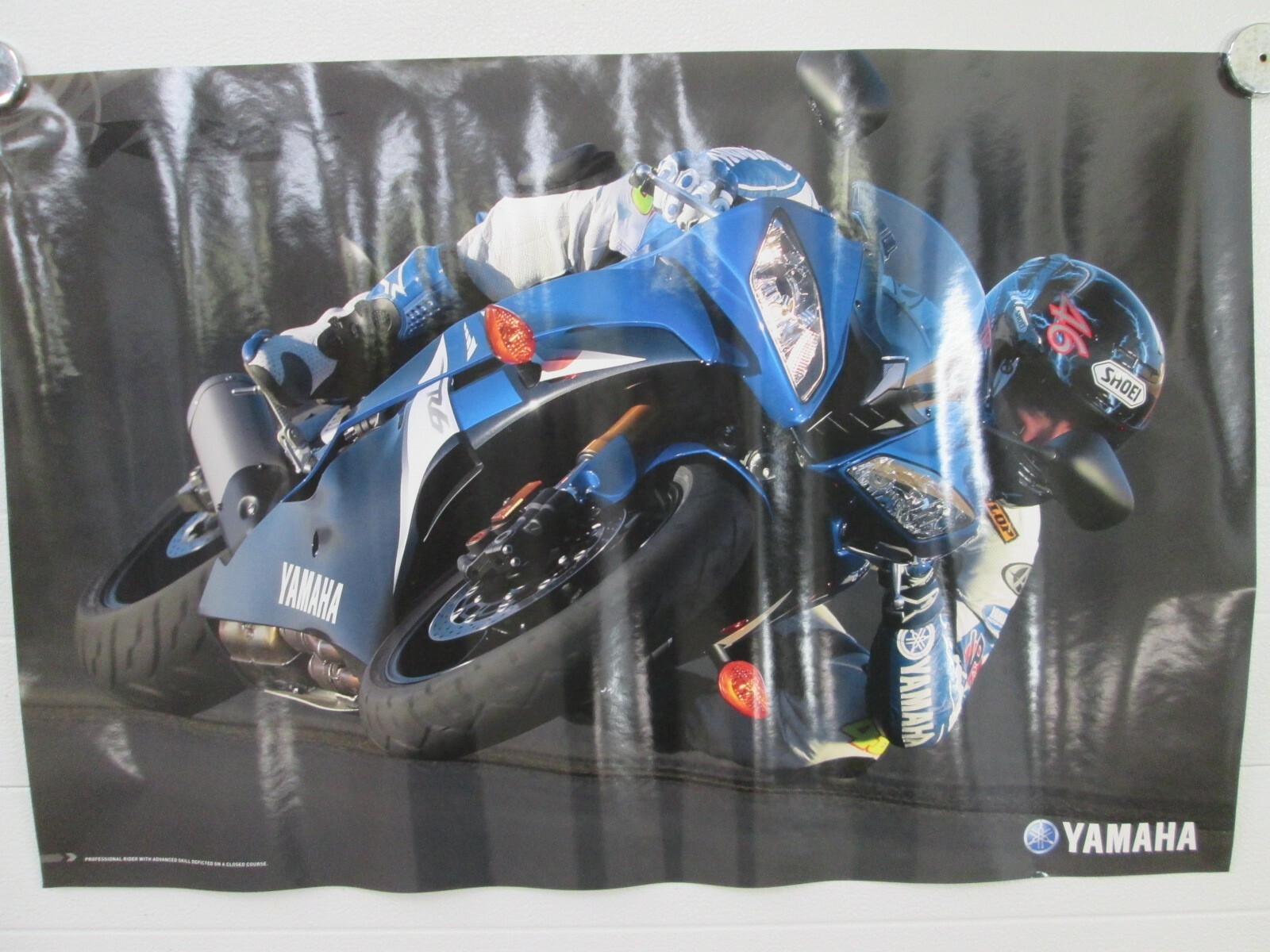 Yamaha R6 Poster - YZF R6 Motorcycle Street Race Bike Valentino Rossi ...