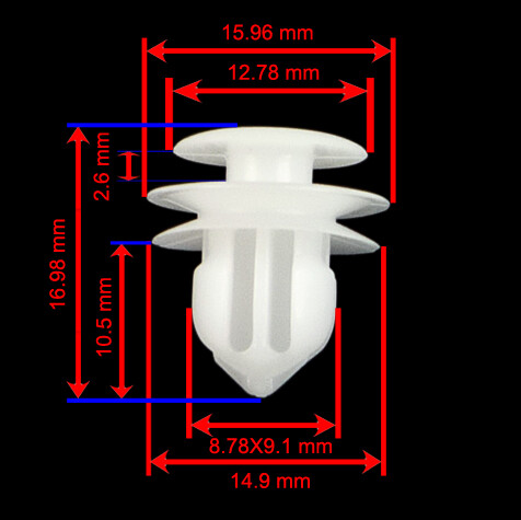 15 For Toyota Garnish Moulding Clip Door Trim Panel Retainer Fastener ...