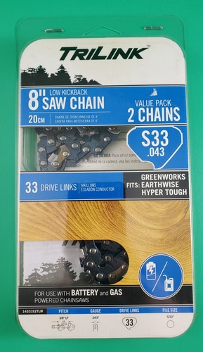 TriLink 8" S33 Chain Earthwise Hyper Tough Greenworks Earthwise Pole ...