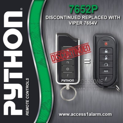 Discontinued Python 7652P 1-Way SST 5-Button Replacement Remote Viper 7654V | eBay