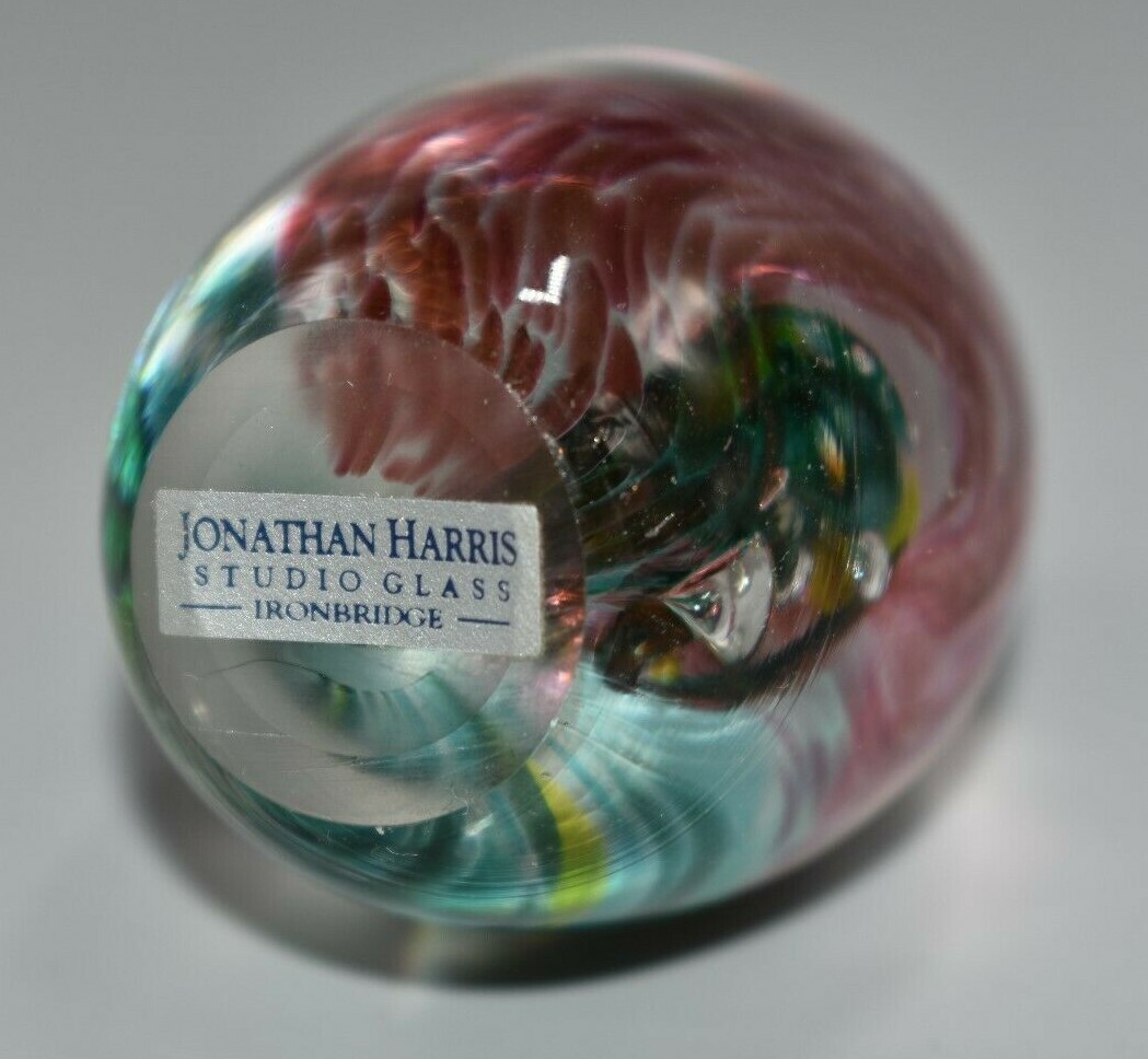 Jonathan Harris Glass Paperweight | eBay UK