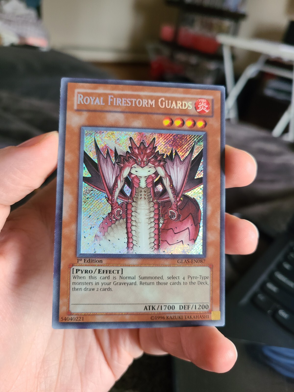 Yugioh Royal Firestorm Guards GLAS-EN087 1st Secret Rare | eBay