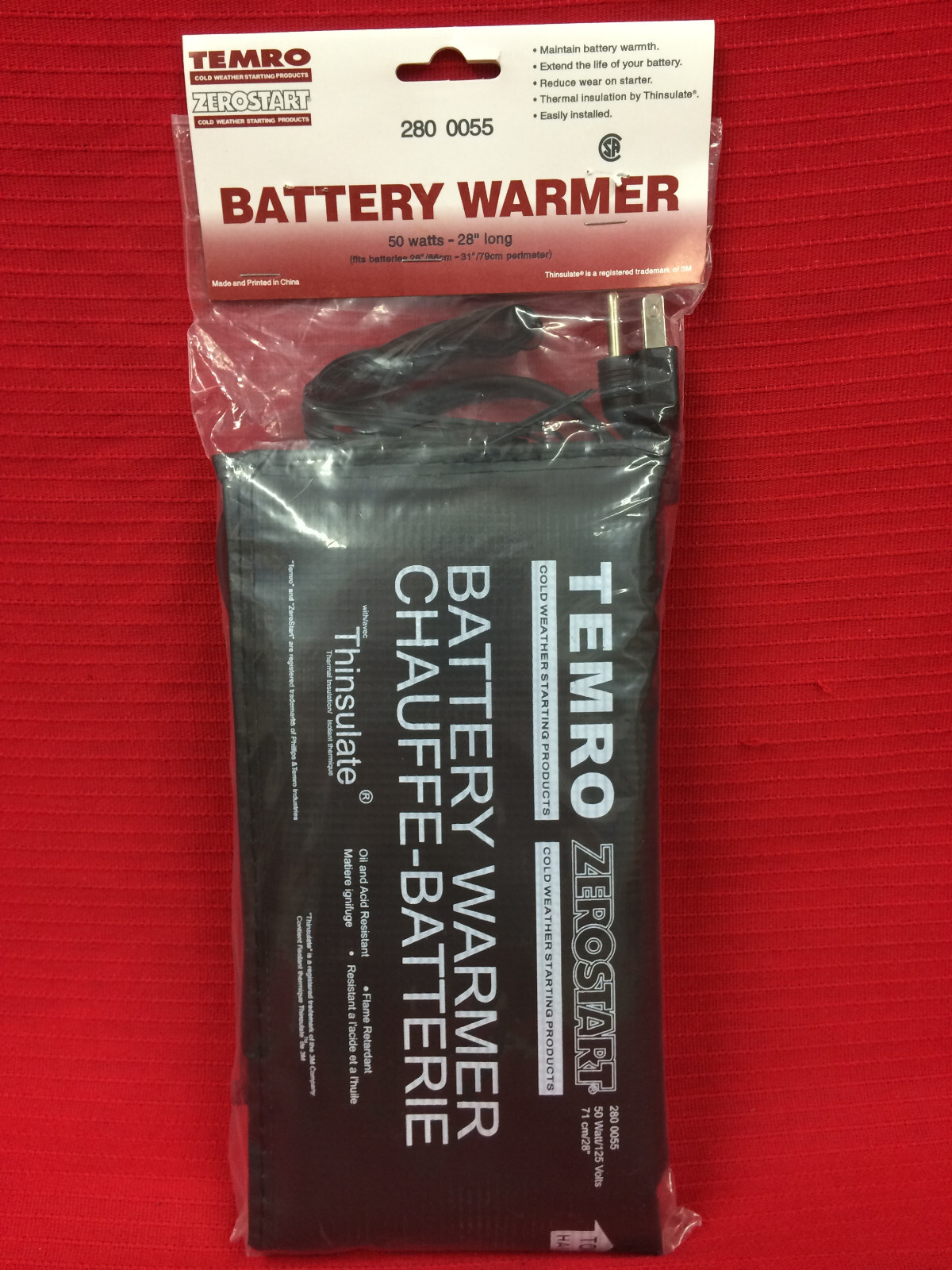 80W Battery Heater Warmer Blanket Battery Wrap 5 X 28" Premium Quality ...