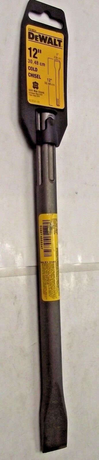 Dewalt DW5834 1" x 12" SDS Max Cold Flat Chisel USA | eBay