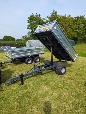 Tractor Tipping Trailer, Ford, Kubota, Galvanized, 1.5T Compact Tractor ...