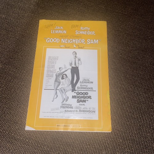 Good Neighbor Sam 1964 original press book 11 x 17 | eBay