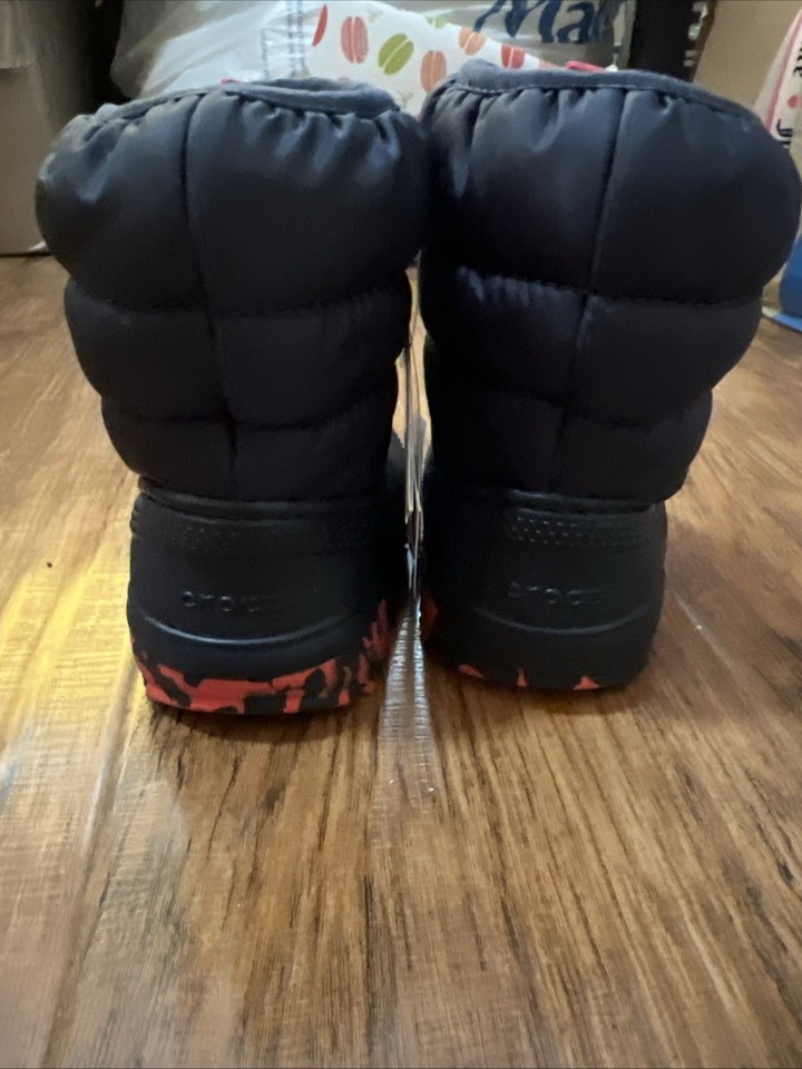 Crocs Classic Lined Neo Puff Insulated Boots Black Size 4 NEW WITH TAGS ...