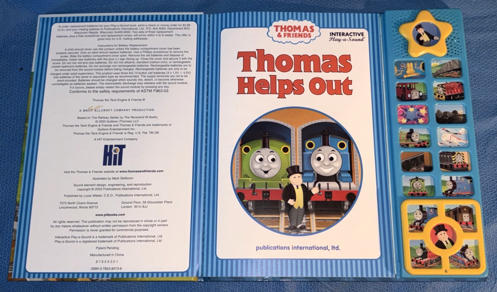 Thomas & Friends Thomas Helps Out Play a Sound Interactive Sound Book ...