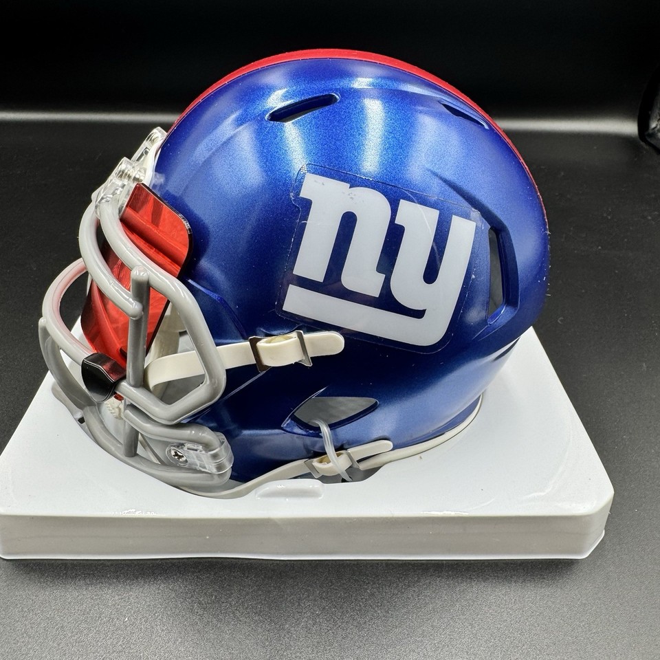 Odell Beckham Signed New York Giants Mini Helmet with Visor - Beckett ...