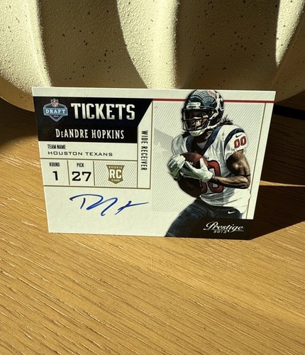 2013 Panini Prestige -NFL Draft Tickets Signatures On Card Auto DeAndre ...