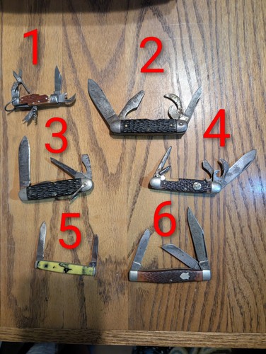 LOT OF VINTAGE COLLECTABLE POCKET KNIVES - Korium, imperial, PAL, Camco ...