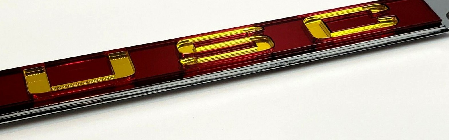 USC Trojans Laser Cut Chrome LICENSE PLATE Frame Dad Now were Fans Ship ...