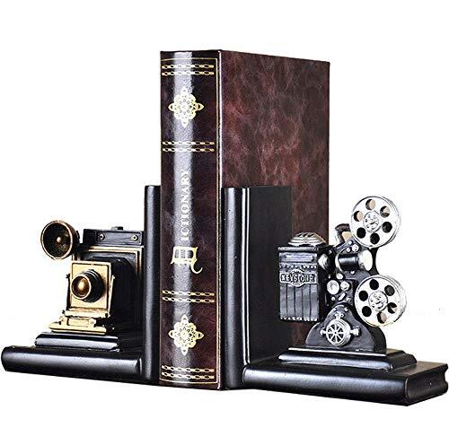 Shelf Book Ends Camera Movie Projector Bookends Heavy Vintage Storage ...