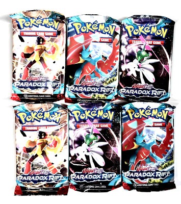 Pokemon Paradox Rift Booster Pack (Set Of 6) Random Art From Pokeball ...