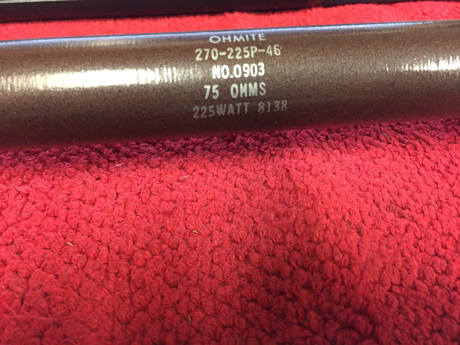 0903 OHMITE 75 OHM 225 WATT VITREOUS ENAMEL RESISTOR | eBay