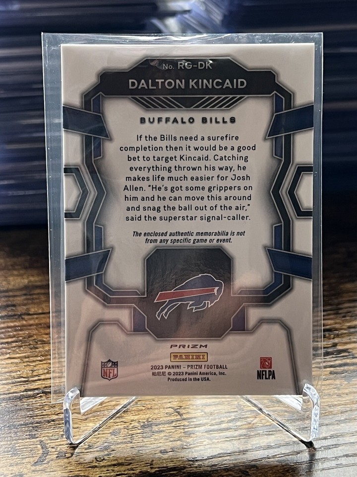 2023 Prizm Dalton Kincaid SILVER Rookie Gear Card # RG-DK | eBay