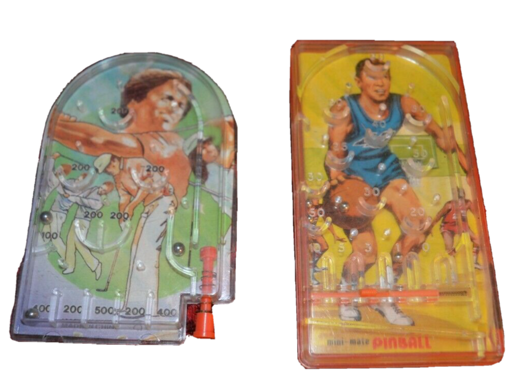 1976 Hand Held Pinball Machine Games Mini-Mate BLUE BOX VTG | eBay