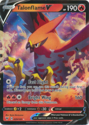 Talonflame V - 029/185 Ultra Rare Vivid Voltage NM Pokemon TCG | eBay