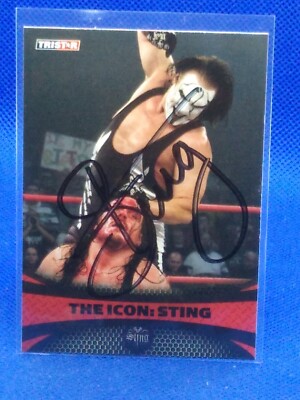 AUTOGRAPH Sting 2009 TriStar TNA THE ICON: STING #71 | eBay