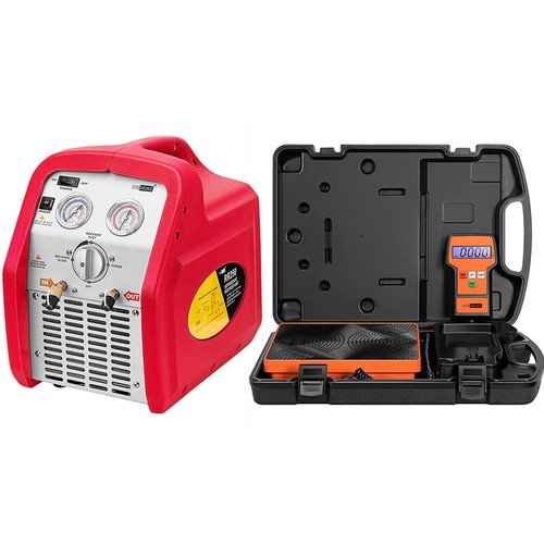 3/4HP Portable Refrigerant Recovery Machine & 220LB Charging Weight ...