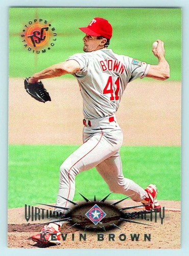 1995 Stadium Club Virtual Reality #215 Kevin Brown Rangers (Parallel ...