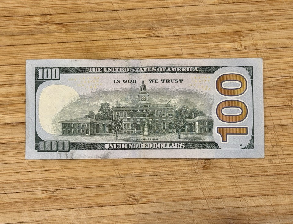 $100 dollar bill ⭐️ Star Note ⭐️ Series 2017A RARE! Low Serial, Clean ...
