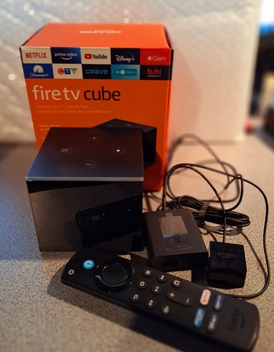 Amazon Fire TV Cube 2nd Gen A78V3N 4K HDR Streaming Media Player READ ...