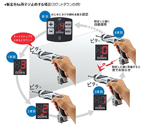 Panasonic Rechargeable Stick Drill Driver 3.6V Gray Battery Pack x 1 ...