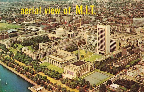 Postcard Cambridge, Mass: Aerial View of MIT, Mass Institute of ...