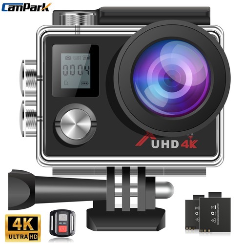 CAMPARK 4K Ultra HD 30FPS Sports Action Camera Webcam WiFi 4X Zoom PC W ...