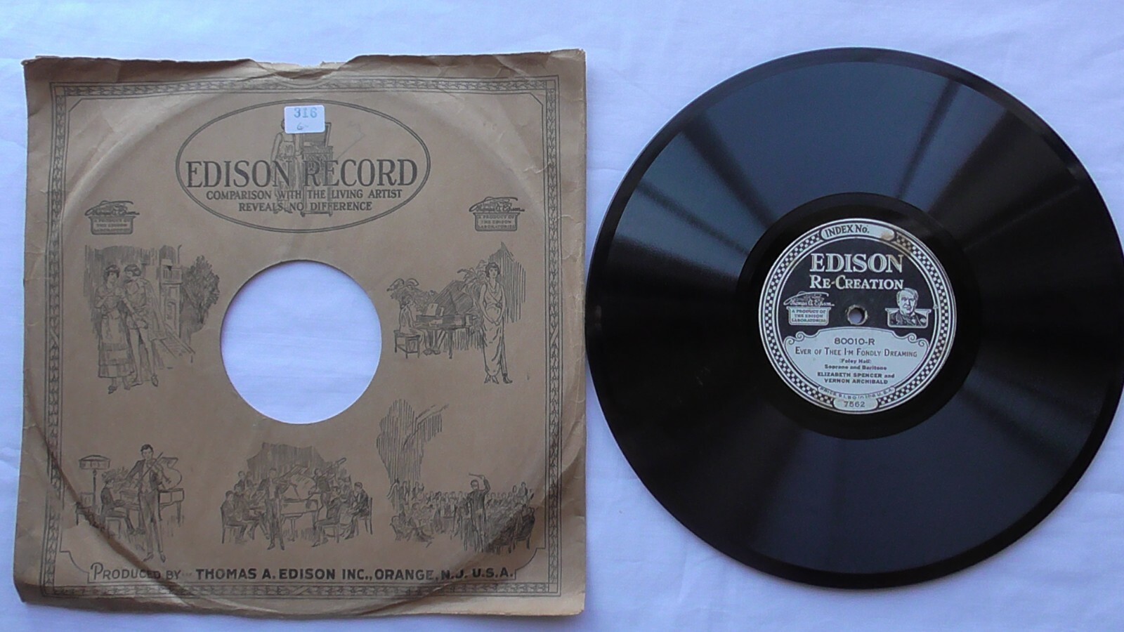 Edison Diamond Disc #80010 Elizabeth Spencer and Vernon Archibald | eBay